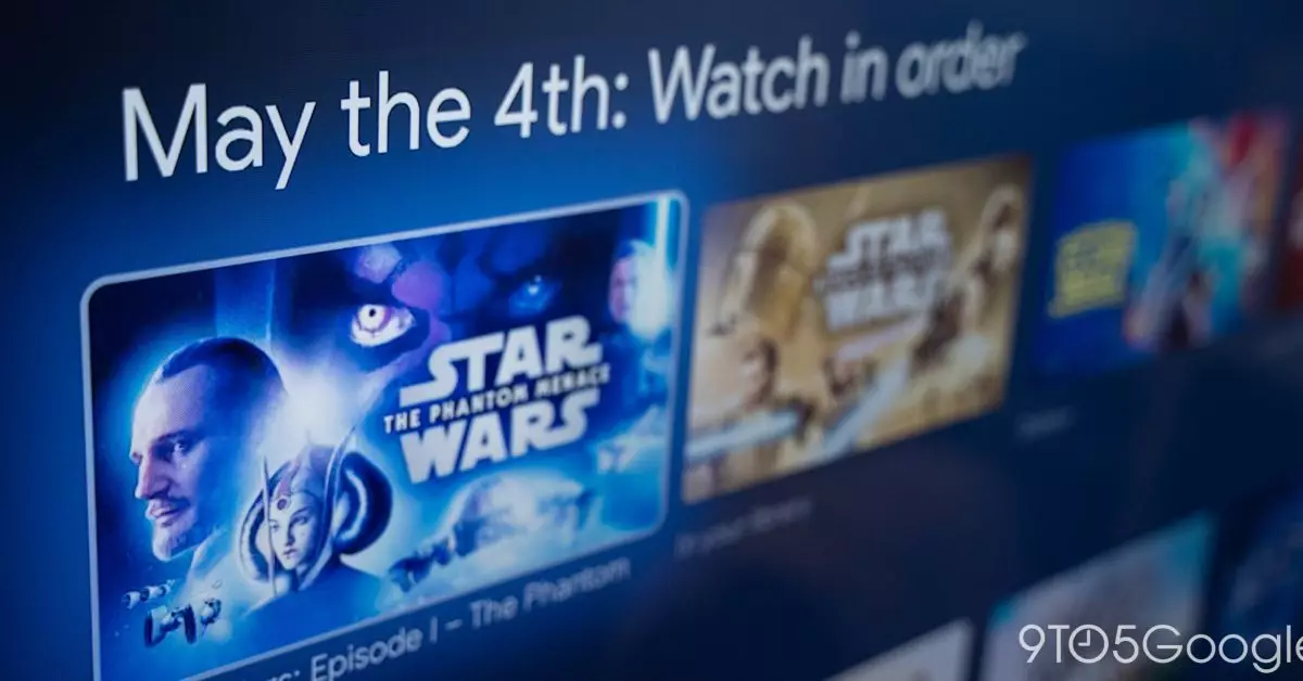 Google TV feiert Star Wars Day w / Mee de 4. Rei