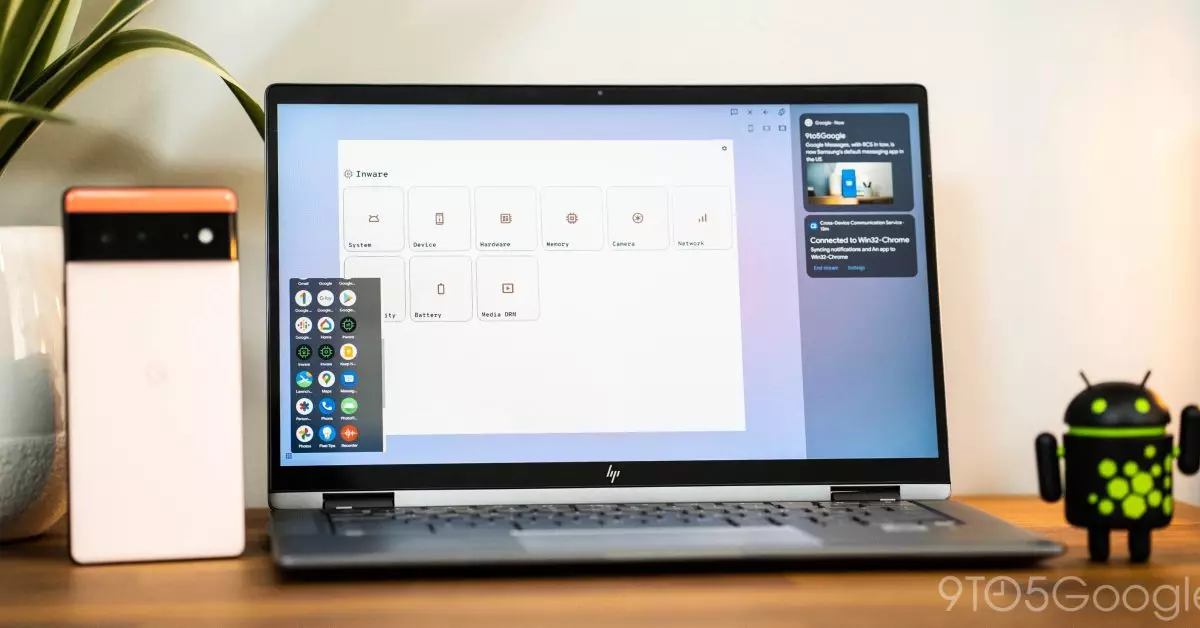 Pixel pour diffuser des applications Android sur Chromebook/PC, voici comment