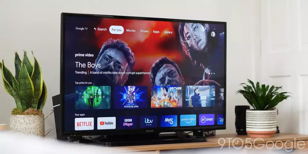 google tv homescreen