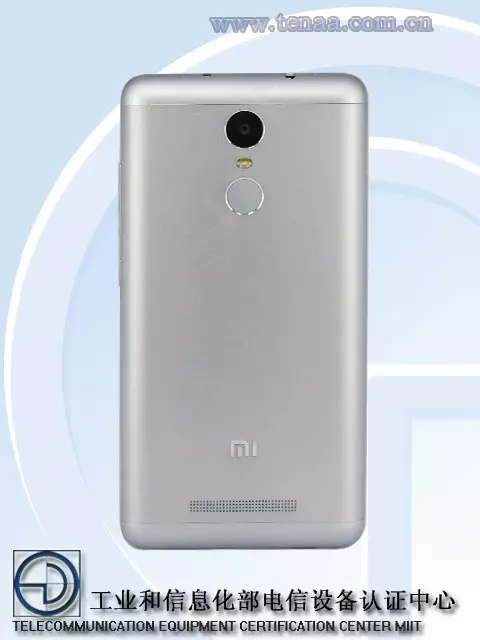 Das Ganzmetall-Xiaomi Redmi Note 2 Pro zeigt sich bei TENAA, komplett mit Fingerabdrucksensor 21332_4