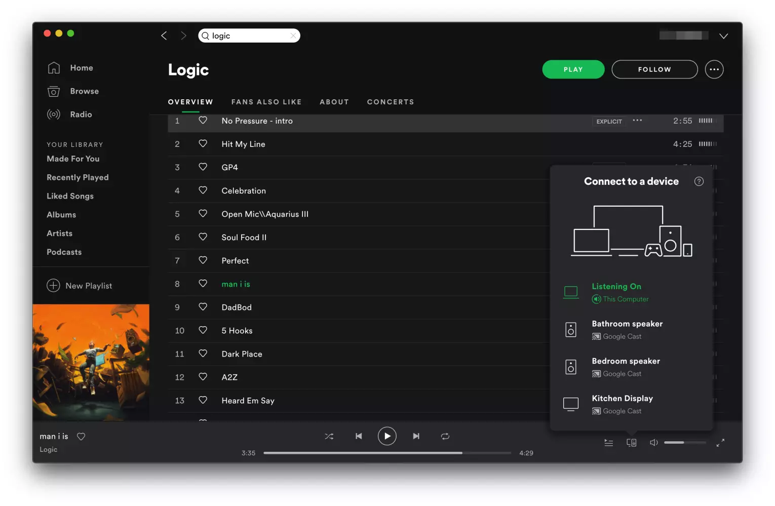 אפליקציית שולחן העבודה של Spotify מוסיפה תמיכה עבור Chromecast 2161_1