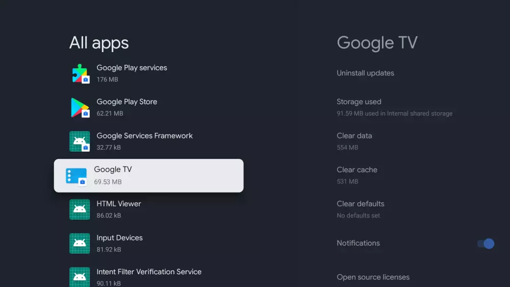 ମନ୍ତବ୍ୟ: ମୁଁ Chromecast w / Google TV ରେ ଆପ୍ ଅପଡେଟ୍ କରିପାରିବି ନାହିଁ | 2167_3