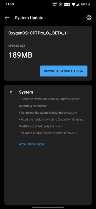 OxygenOS Open Beta 11