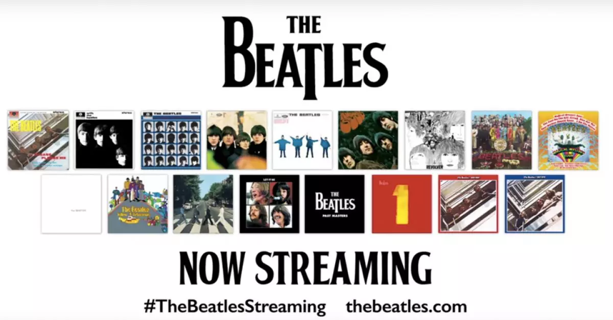 La música de The Beatles estará disponible para transmitir desde Nochebuena en Google Play, Spotify, Apple Music y muchos más.