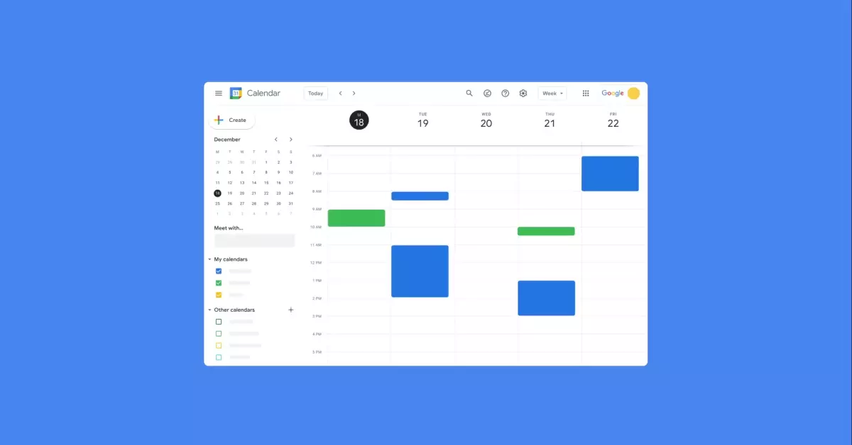 Google Calendar iş yerləri artıq hadisələrə bənzəmir