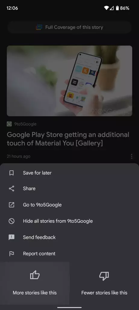 Ungakwenza kanjani ngendlela oyifisayo okuphakelayo kwakho kwezindaba Ezindabeni ze-Google ne-Google Discover 22727_4