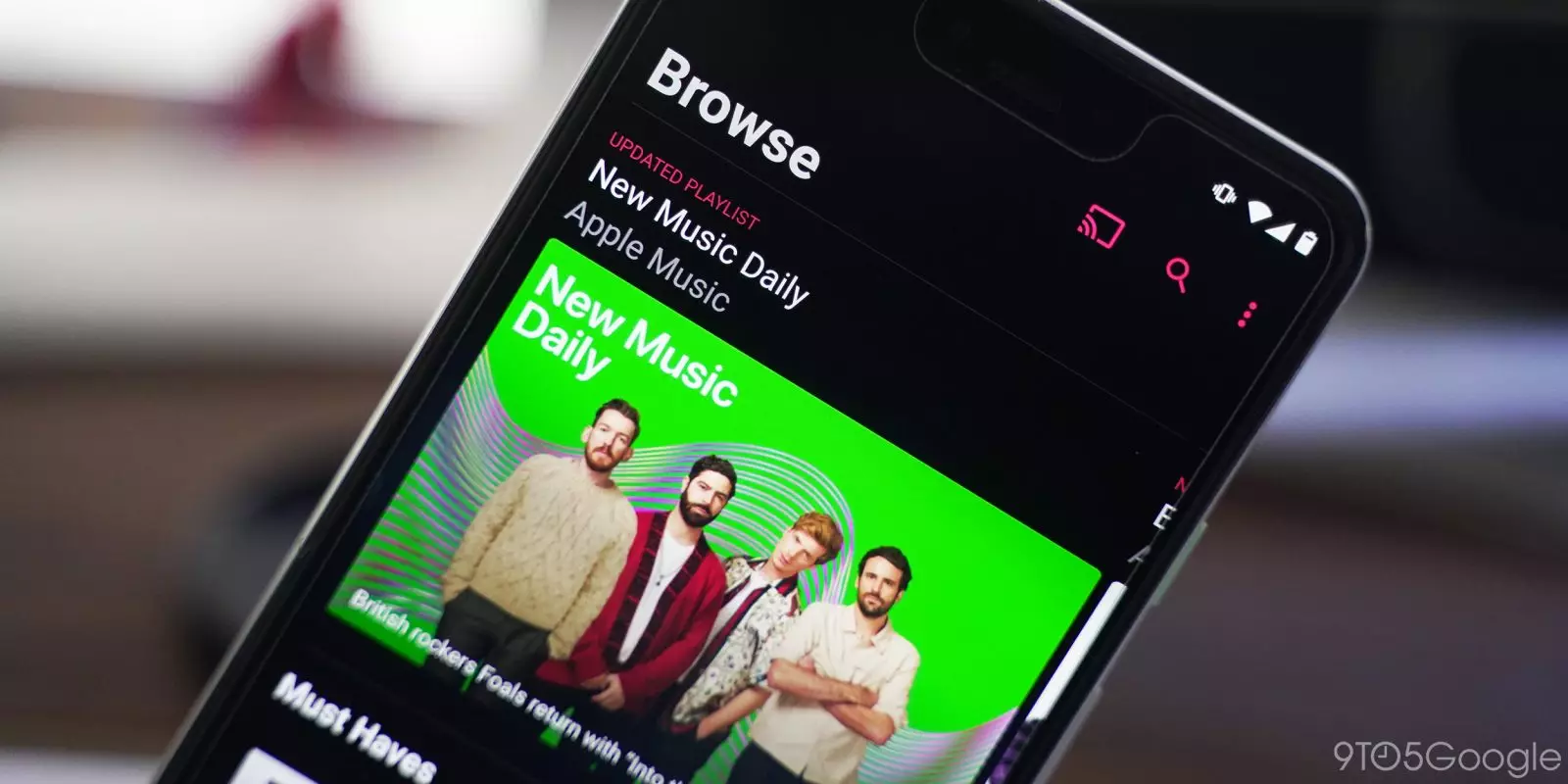 apple music chromecast android mod gelap