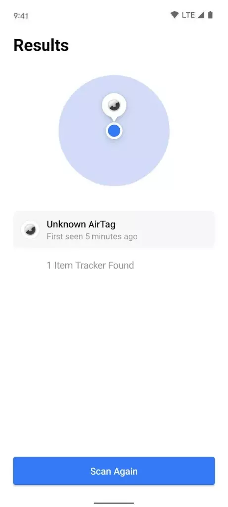 AirTag Tracker Detectează Android