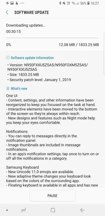 Android Pie beta agora sendo lançado no Samsung Galaxy Note 8 22855_3