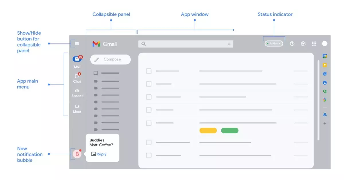 Stor Gmail-redesign begynner å rulle ut til personlige kontoer