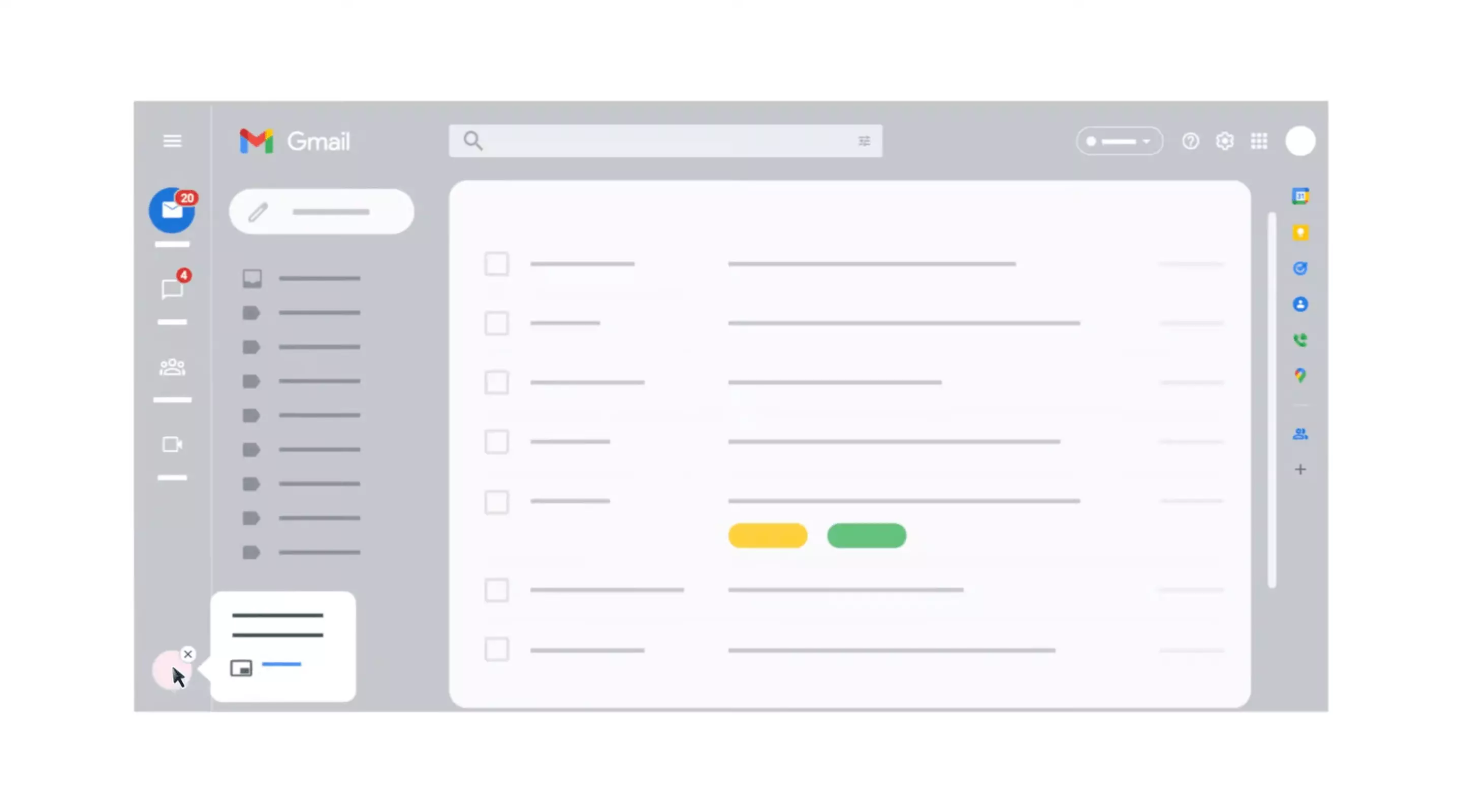 Big Gmail Redesign fänkt u perséinlech Konten aus 2303_5