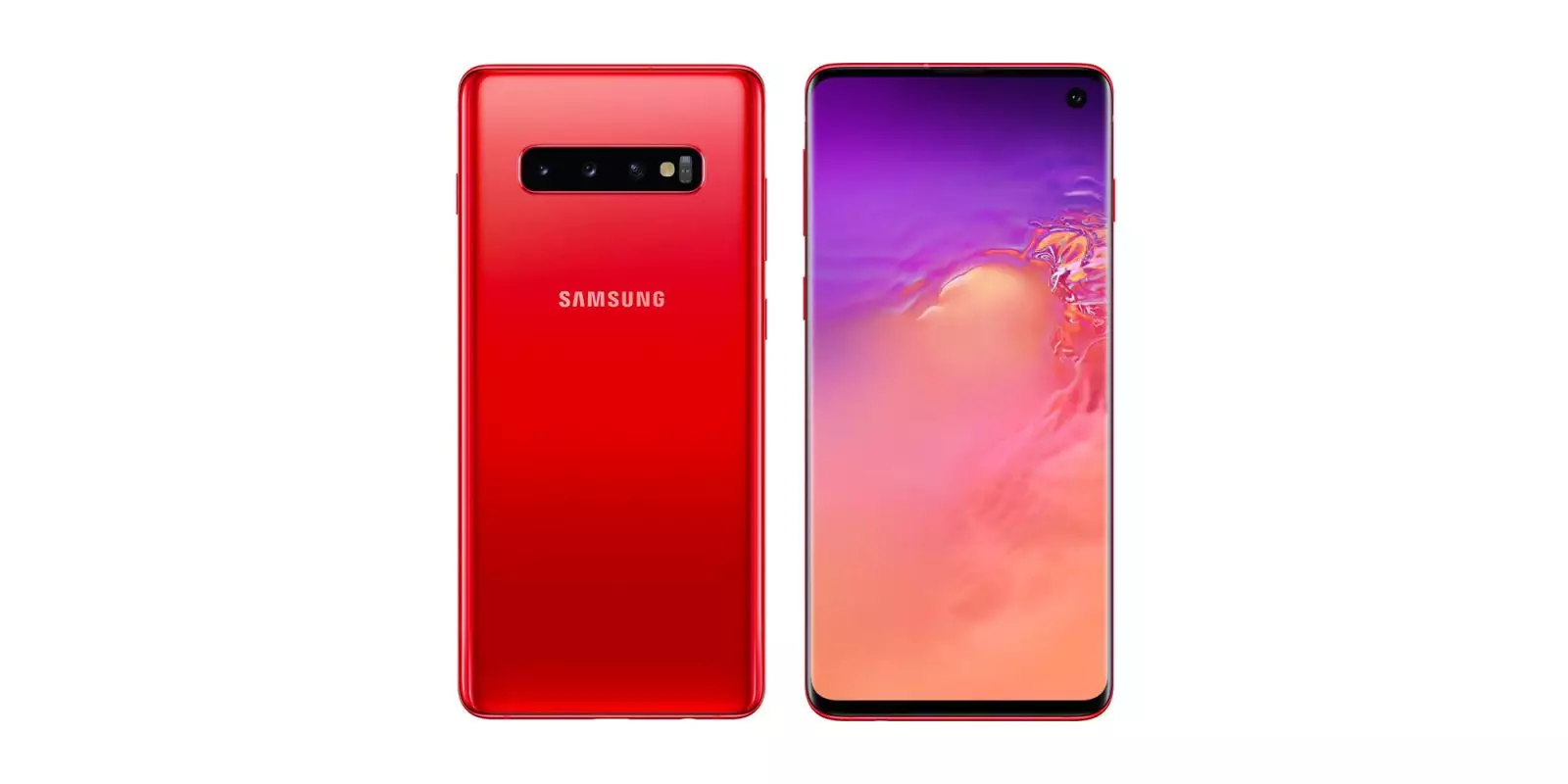 Samsung Galaxy S10 rosso cardinale