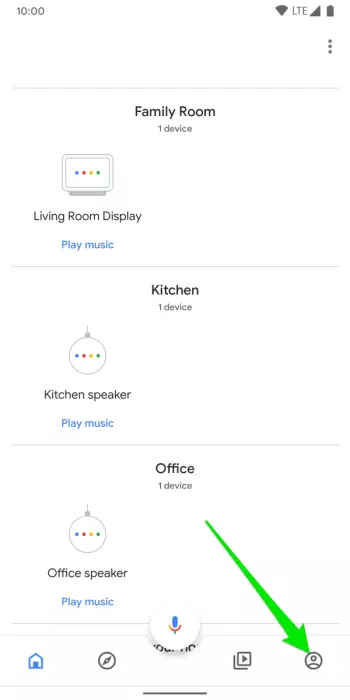 Uhlelo lokusebenza lwe-Google Home kusikrini sasekhaya se-Android