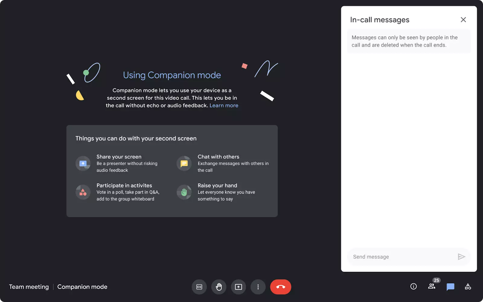 Google Meet Companion Mode