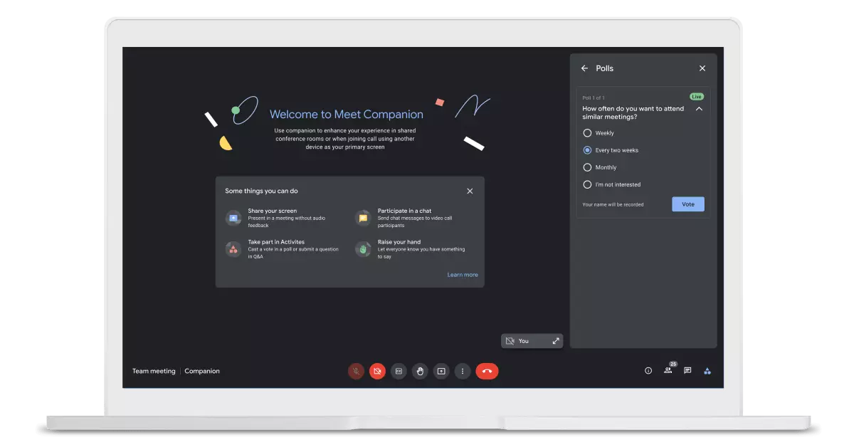 Google Meet dodaje drugi ekran 'Companion Mode'