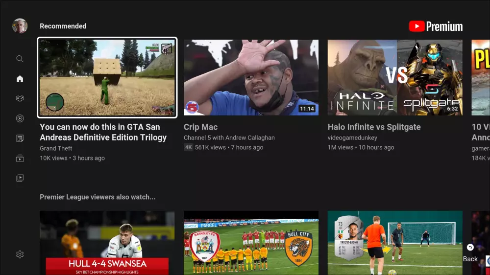 YouTube на Android TV тестирует видео с автоматическим воспроизведением на главной странице 2326_2