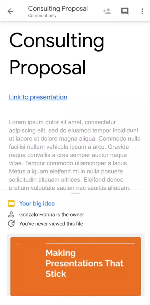 Android, iOS എന്നിവയ്ക്കായുള്ള Google ഡോക്സിലേക്ക് സ്മാർട്ട് കമ്പോസ് വരുന്നു 2329_4