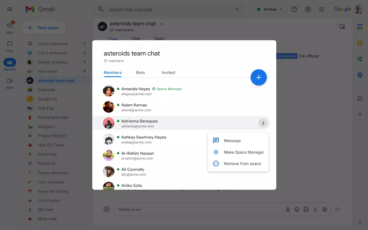 Google Chat, பிறரை ஸ்பேஸ் மேலாளர்களாக அனுமதிக்கும் 2375_2