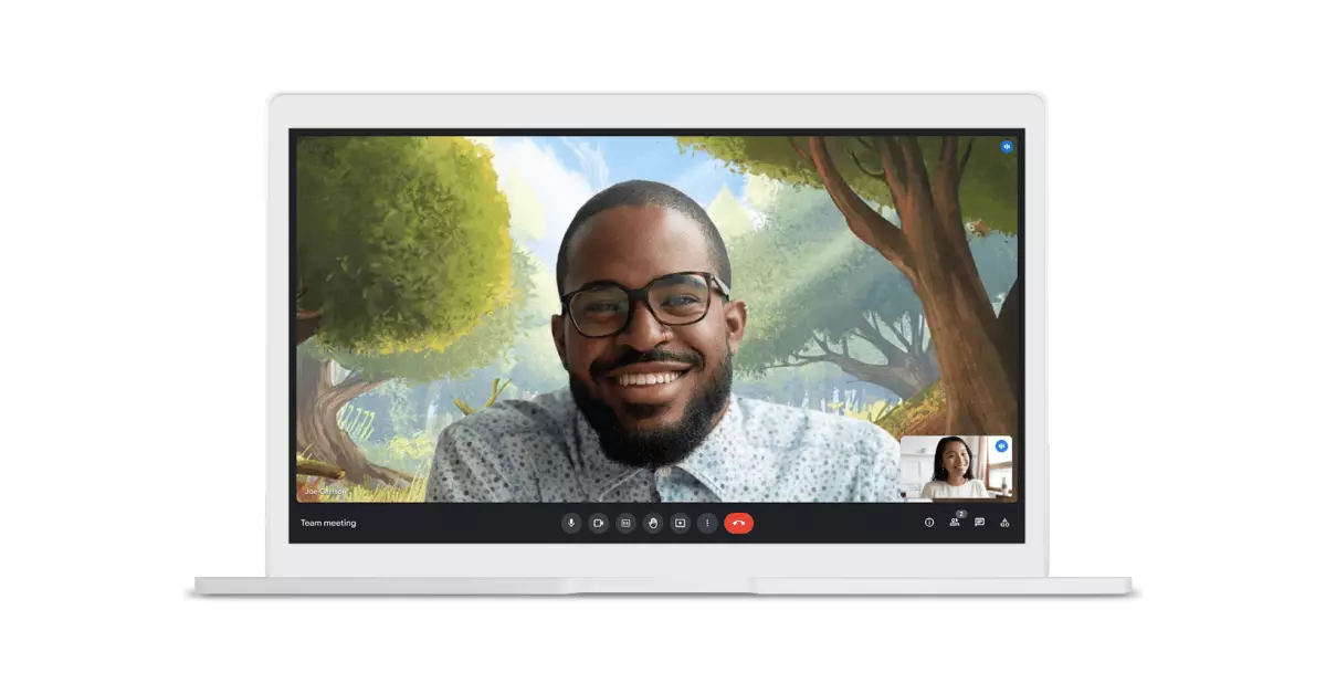 Google Meet lança planos de fundo de vídeo na web