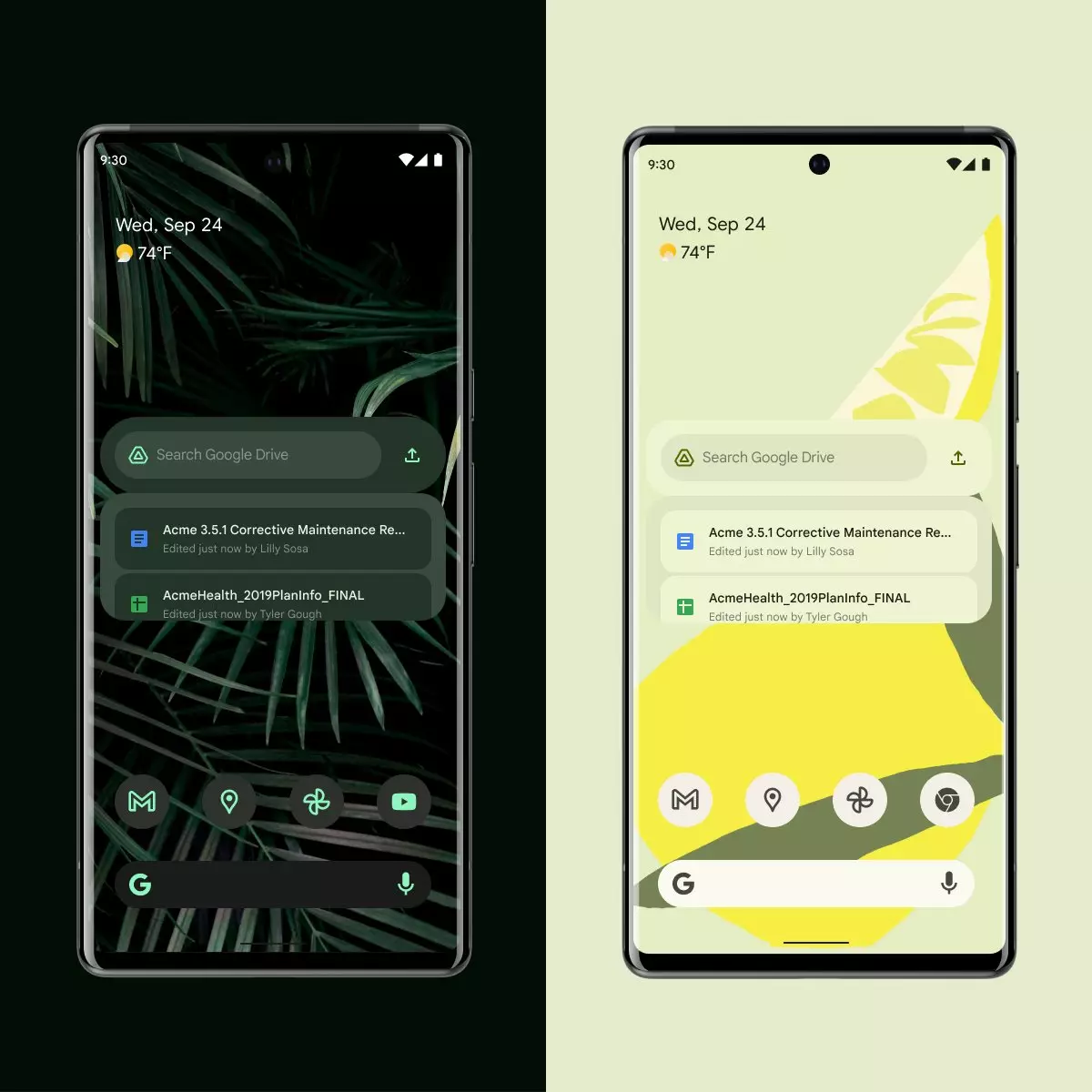 Android 12 Material widgets