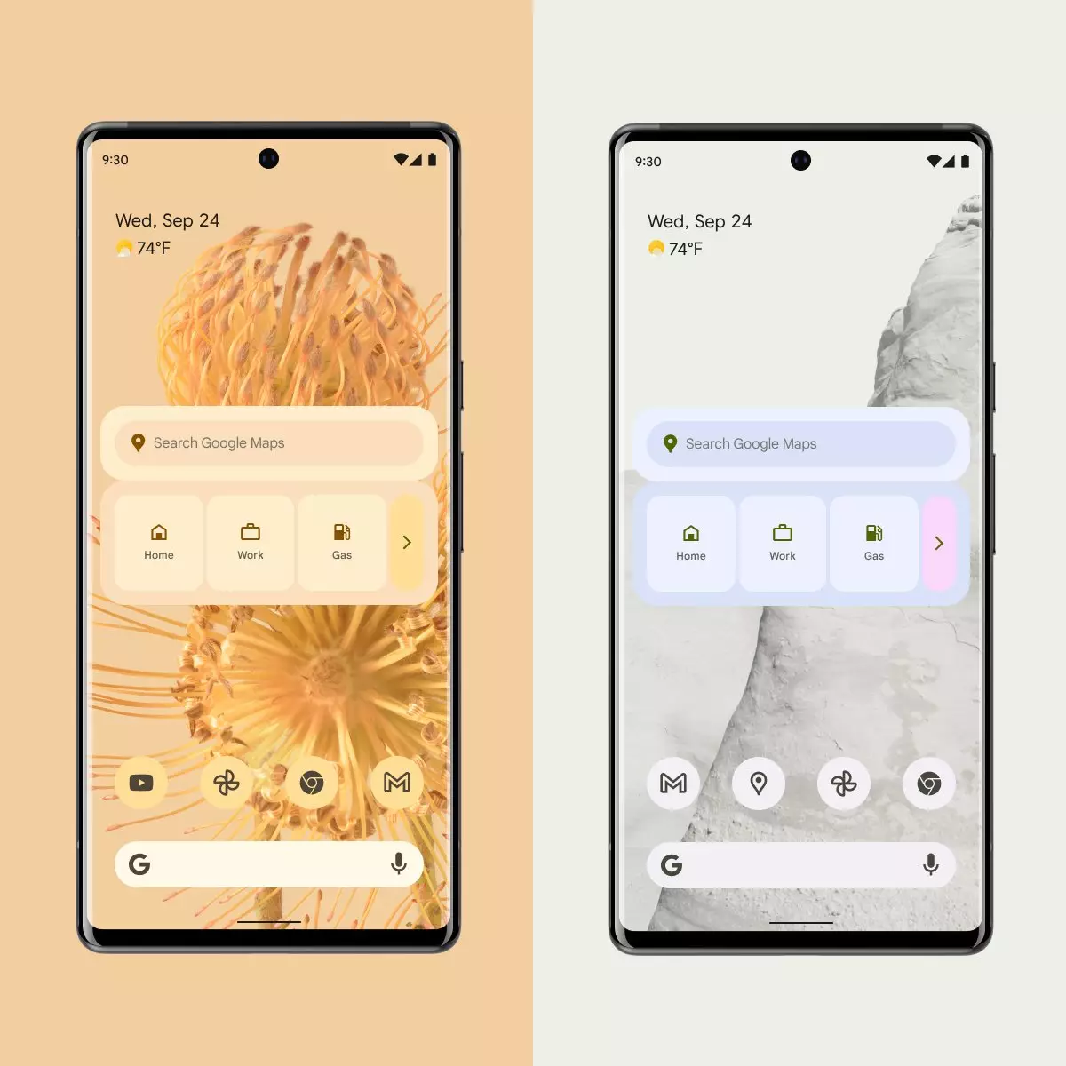 Sabon Android 12 Material You widgets: Gmail, YouTube Music 2400_4