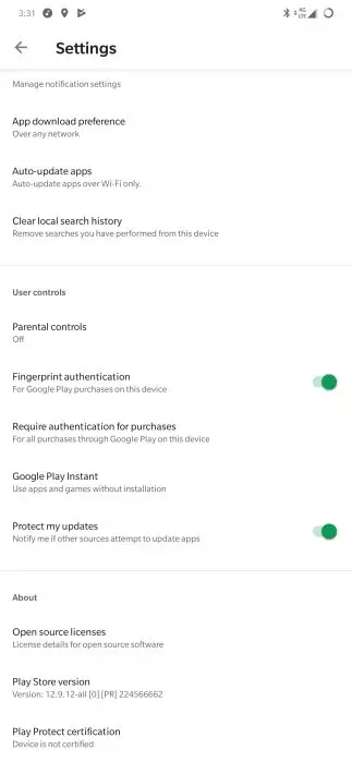 [Actualización: problemas agora resoltos] Actualización recente para T-Mobile OnePlus 6T que rompe Google Pay e Play Protect 24040_2