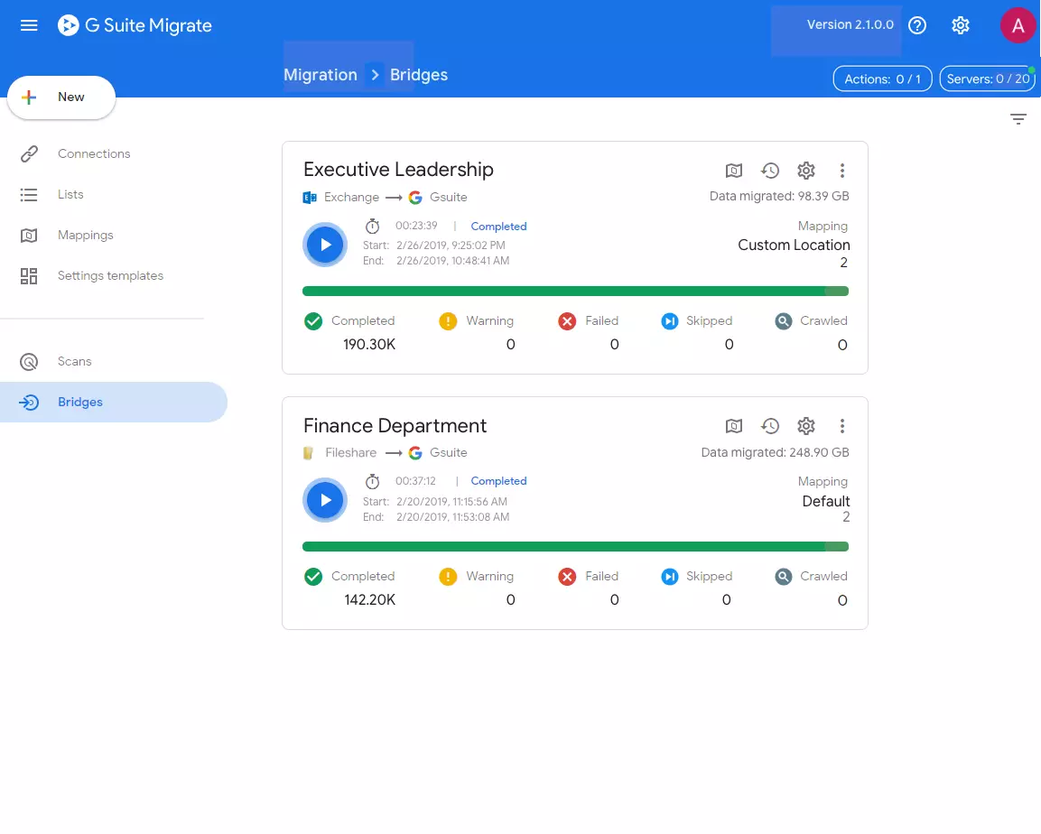 G Suite Migrate es llança en versió beta per fer la transició de les dades de l'empresa als serveis de Google 2412_2