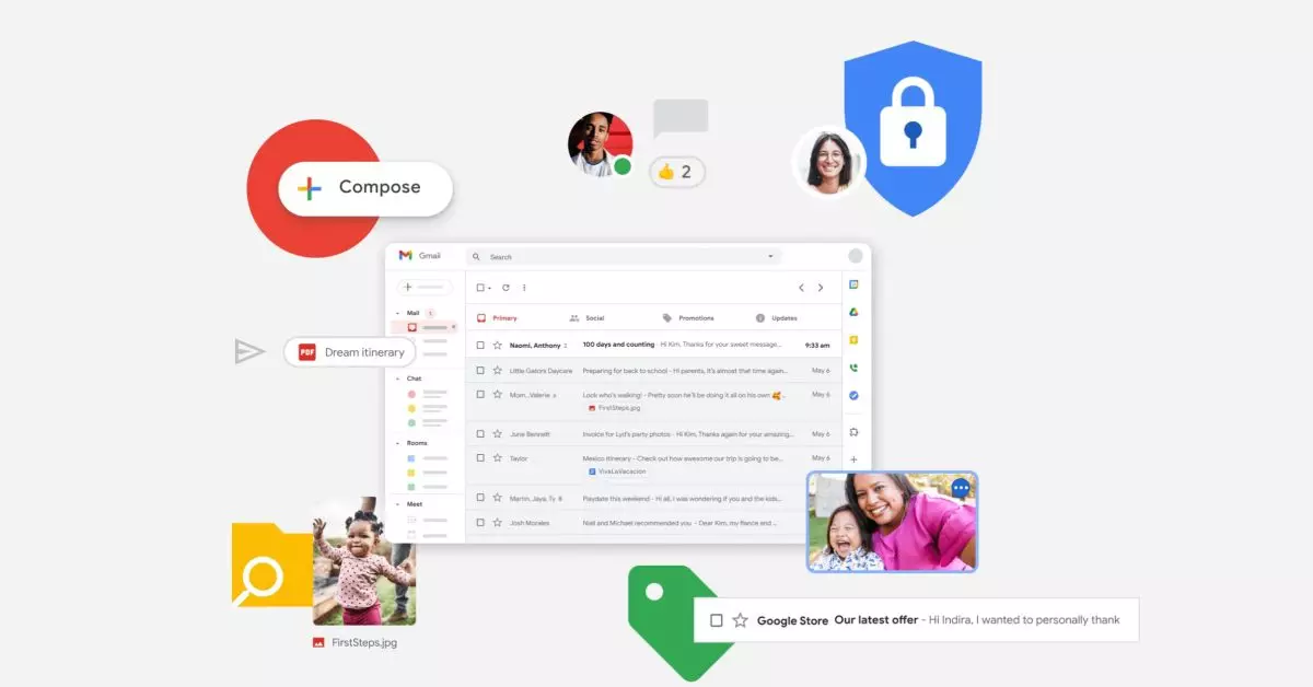 Gmail oluşturma penceresi, bir dizi güncelleme ve ince ayar alıyor