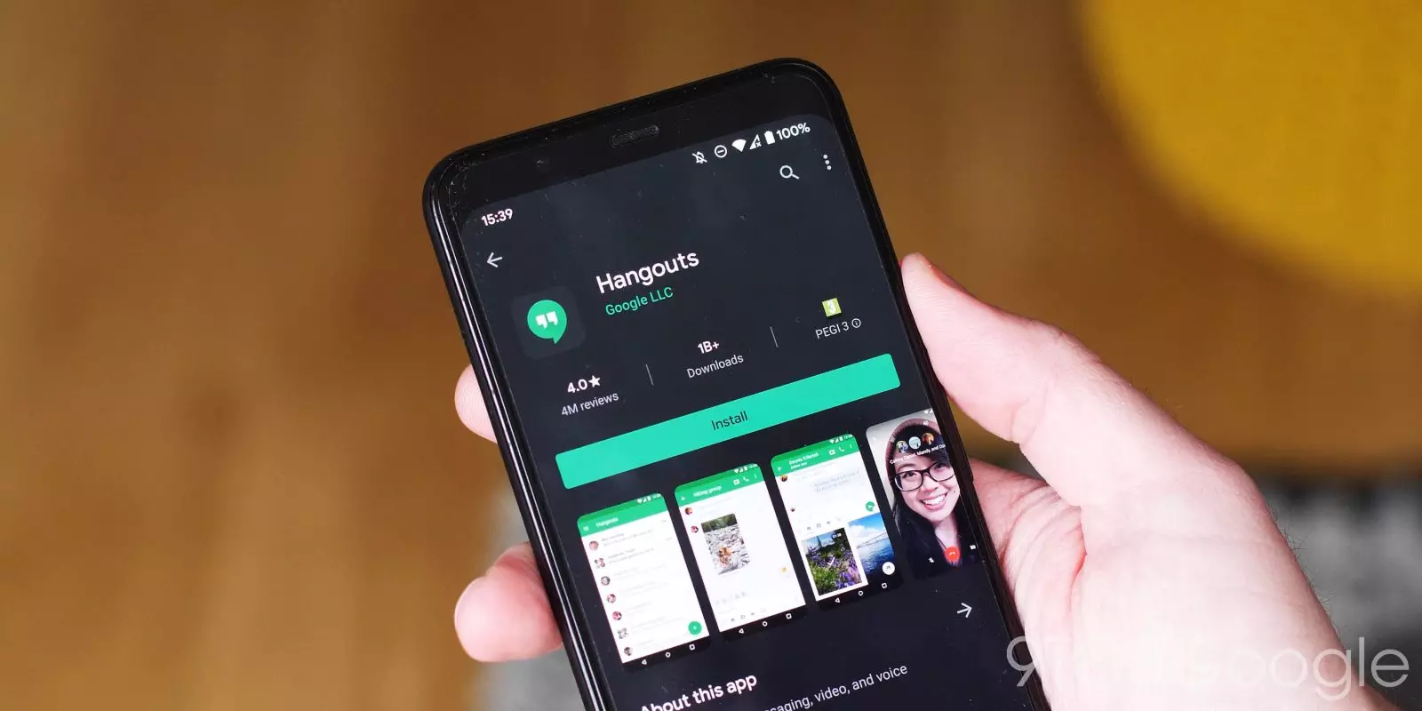 Google Hangouts ใน Play Store