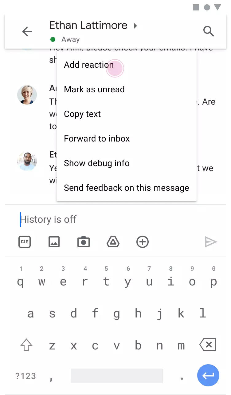 Endurhannaður emoji frá Google kemur út í Chat fyrir Android 2426_2