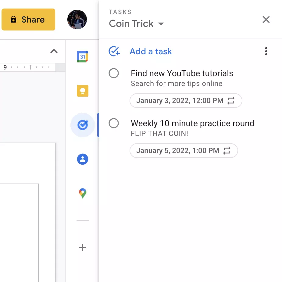 Die Web-Seitenleiste von Google Tasks erhält ein Listen-Redesign und Favoriten 2474_4