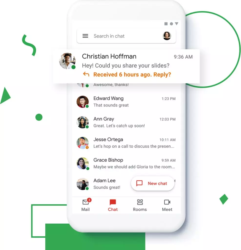 Gmail nou cu Chat, Rooms se lansează acum pentru G Suite 2477_2