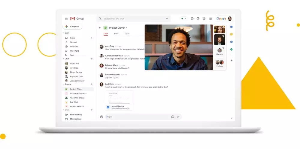 Gmail nou cu Chat, Rooms se lansează acum pentru G Suite 2477_3