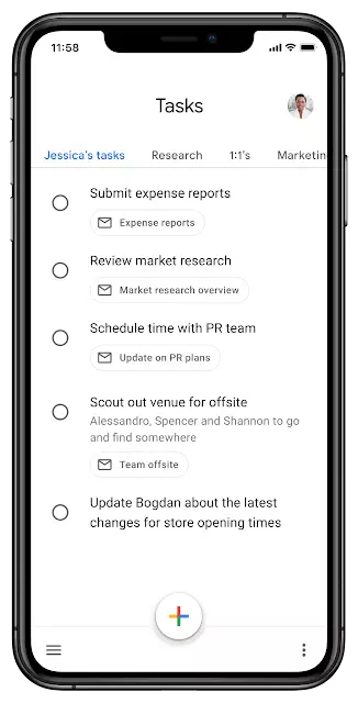 Google Tasks redesign