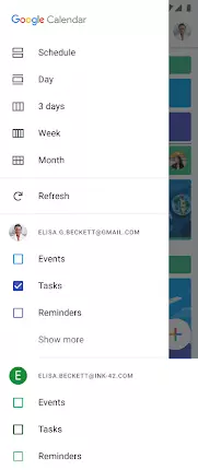 Google Calendar тіркелгілері