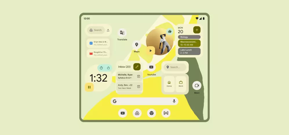 Виджеты Android 12 Material You