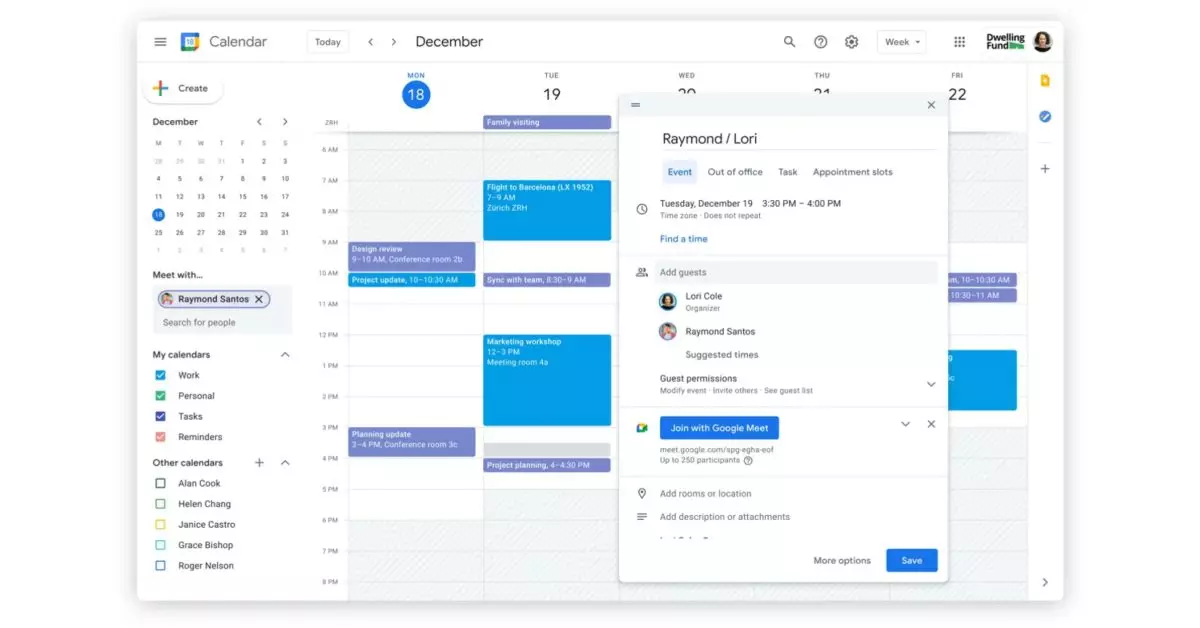 Google Calendar жарлыгы тез арада жолугушуу жазууларын жасай алат