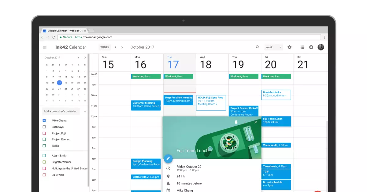 Google Calendar imapangitsa 'Maola Ogwira Ntchito' kukhala otchuka kwambiri