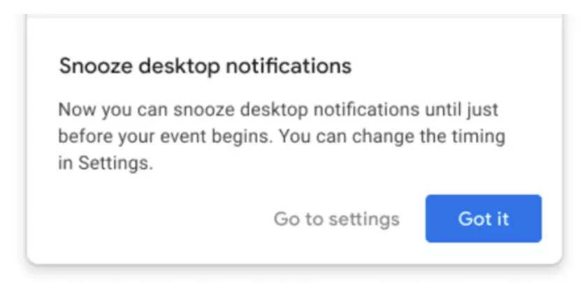 Google Calendar-en jakinarazpenak atzeratzeko