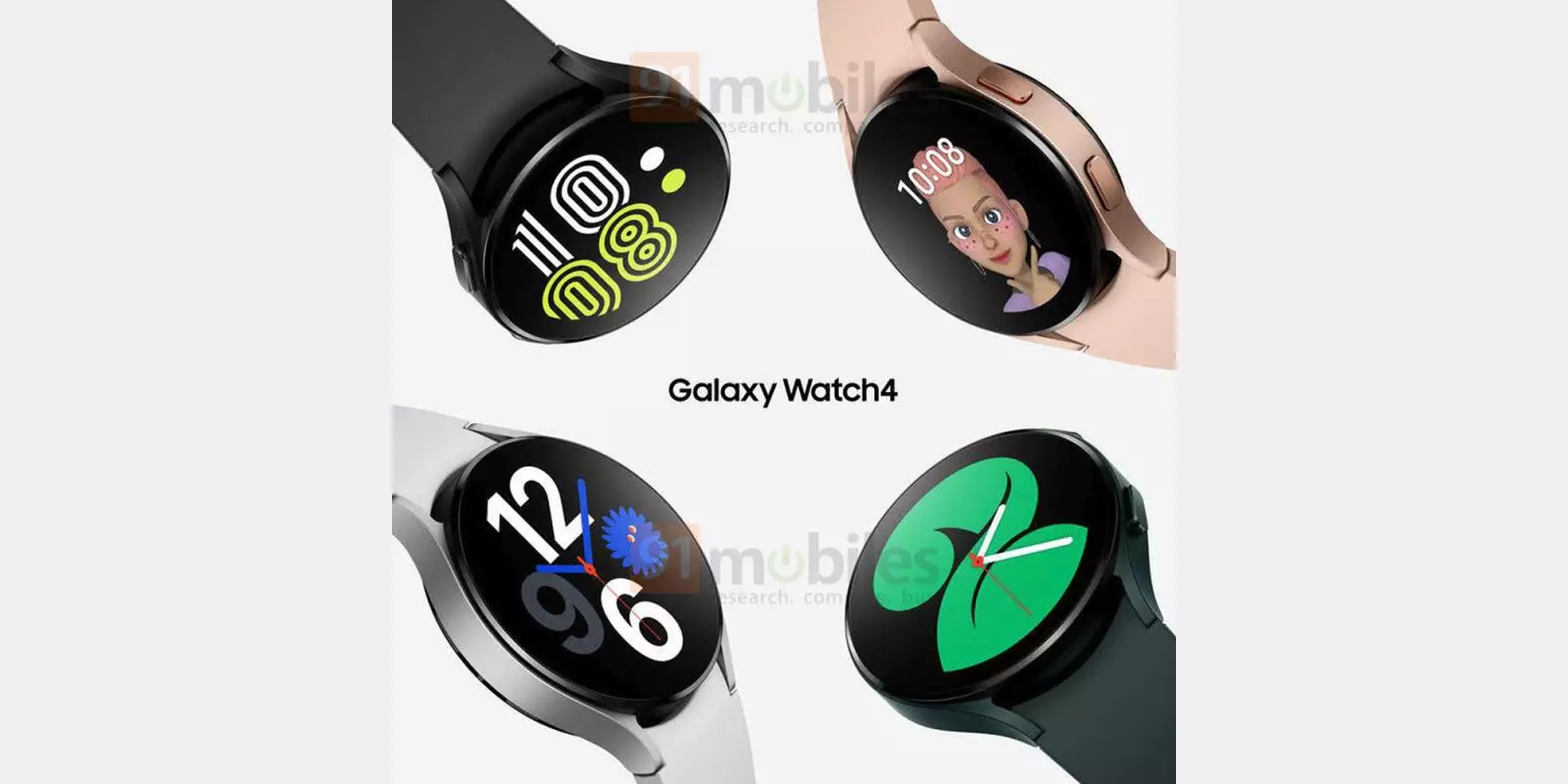 Langkung seueur gambar Galaxy Watch 4 bocor sareng warna, desain 25370_1