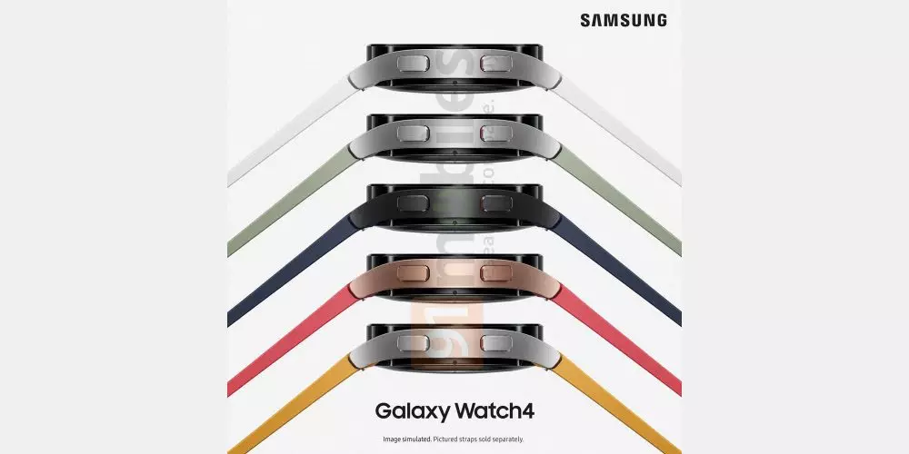 Langkung seueur gambar Galaxy Watch 4 bocor sareng warna, desain 25370_2