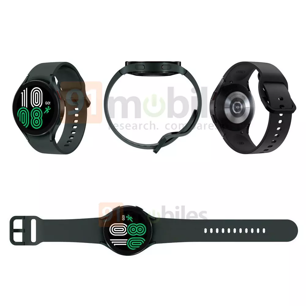 Langkung seueur gambar Galaxy Watch 4 bocor sareng warna, desain 25370_4