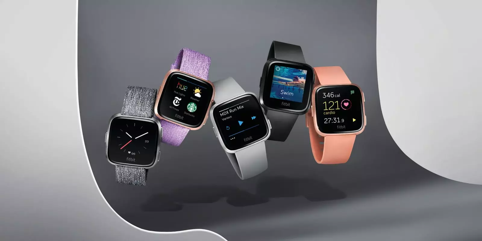 Fitbit Versa enkanaligas la dezajnon de Pebble Time kun nova OS, malpeza dezajno kaj 4 tagoj da baterio por $ 199 25622_1