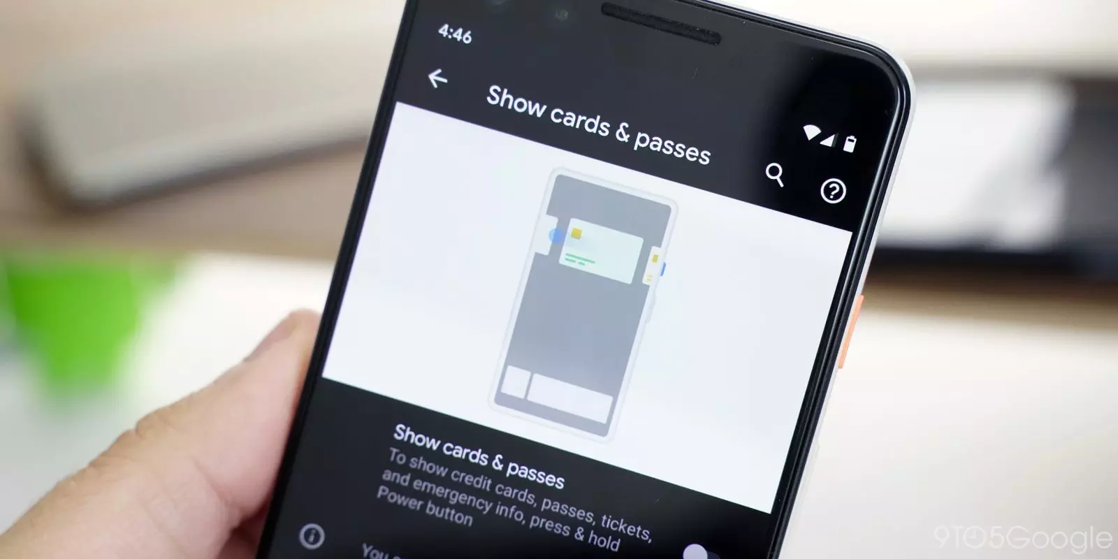 Android q google pay meni za napajanje