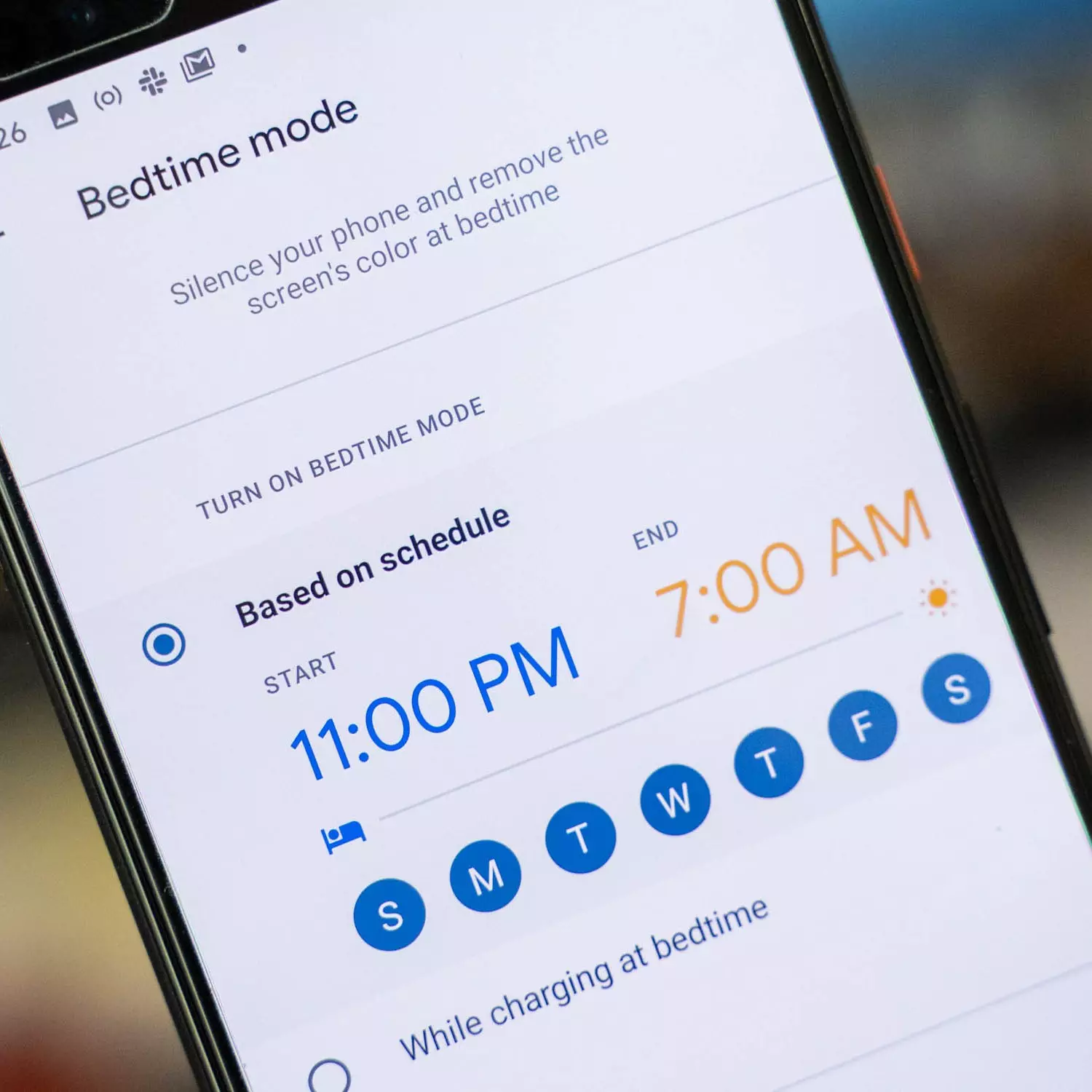 google bien-être numérique android mode heure du coucher sommeil