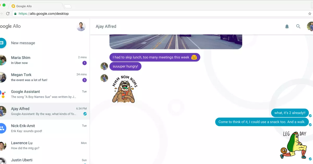 Google Allo 제품 리드는 웹/데스크톱 클라이언트가 '몇 주 더'에 출시될 것이라고 말합니다.