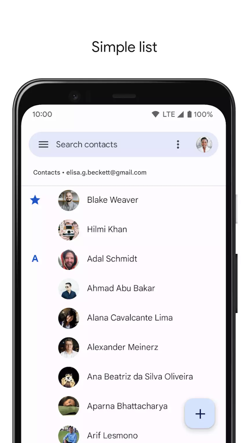 Google Contacts er det første store materialet du redesigner 26428_2