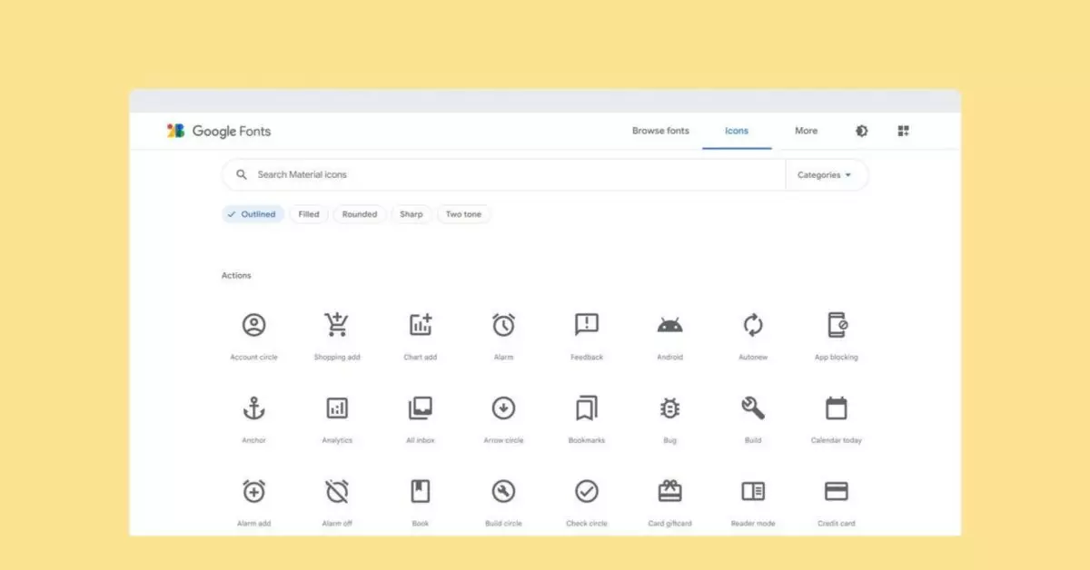 Google Fonts ottiene un nuovo logo quando il catalogo aggiunge le icone dei materiali