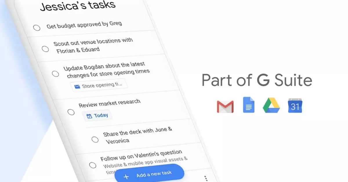 Google Tasks è una nuova app autonoma per Android, che si integra con Gmail e Calendar