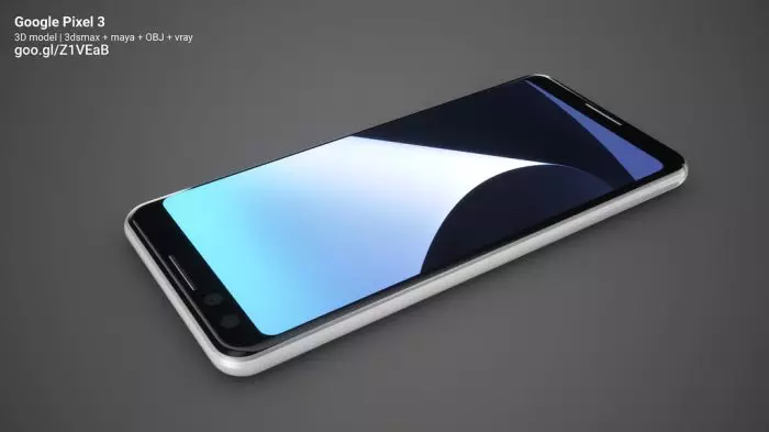 Google Pixel 3 ma Pixel 3 XL fa'aalia i ata fou ma fa'amatalaga auiliili 3D 26712_6